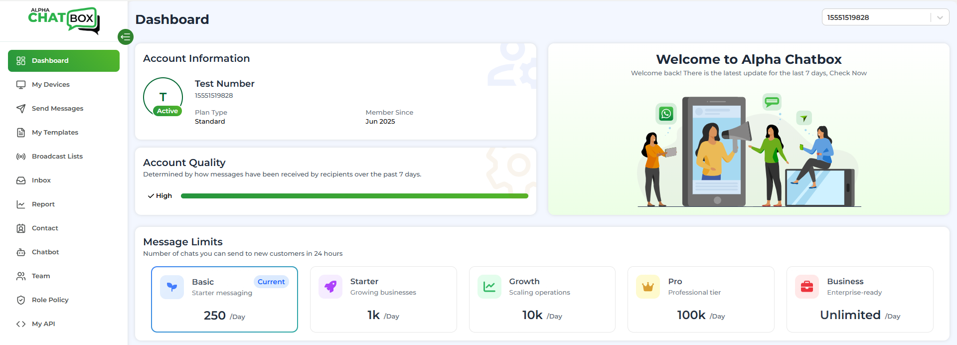 Alpha Chatbox - WhatsApp Automation & Chat Management